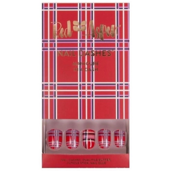 Red Aspen | Makeup | Tillys Plaid Nail Dashes By Red Aspen Short Square ...